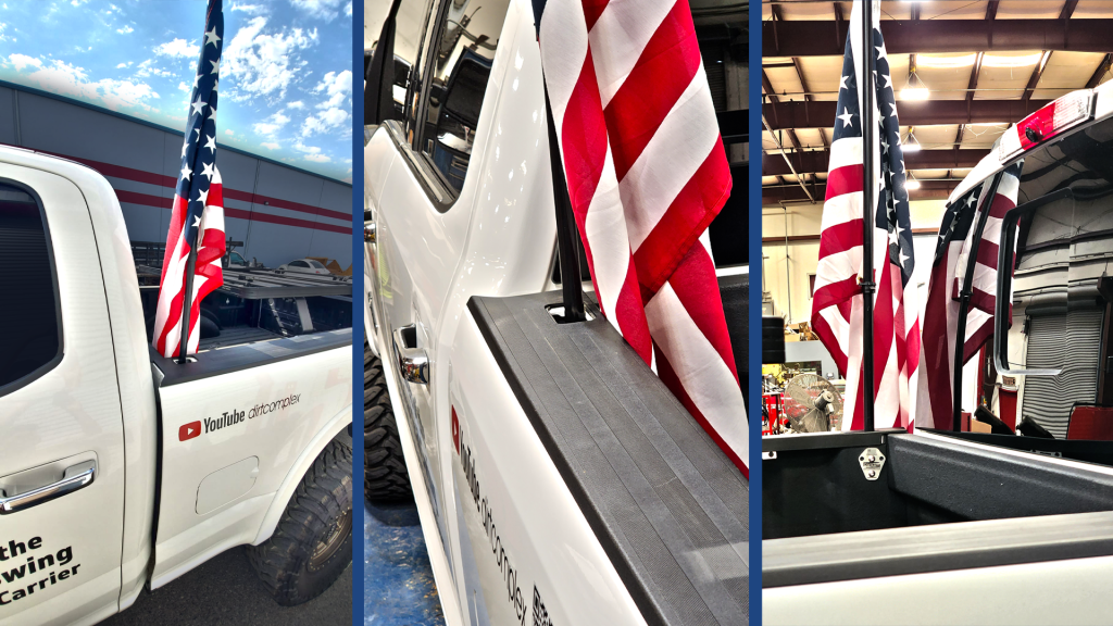 Stronghold Stake-Pocket Flag Pole Mount - TrailSwing® by Dirtcom